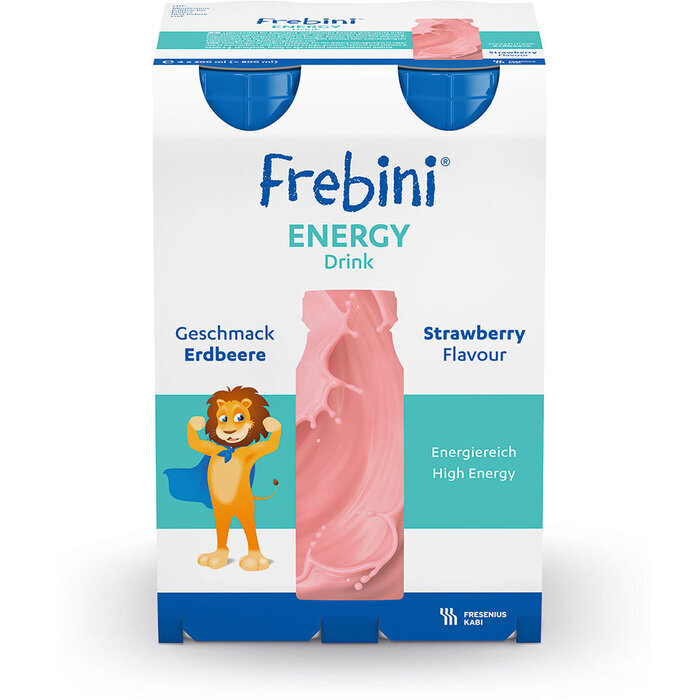 Frebini energy Drink Erdbeere, 4 x 200 ml