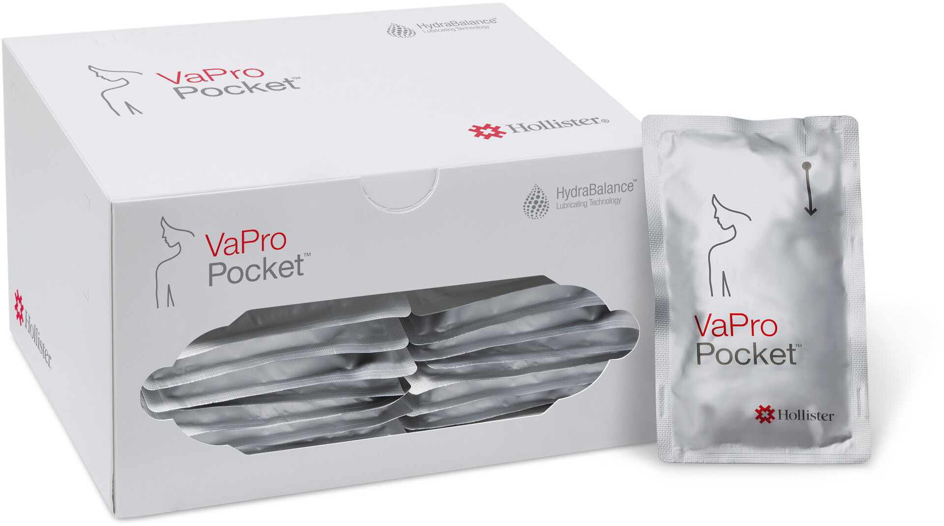 VAPRO Pocket Einmalkatheter Nelaton, CH 12, 20 cm